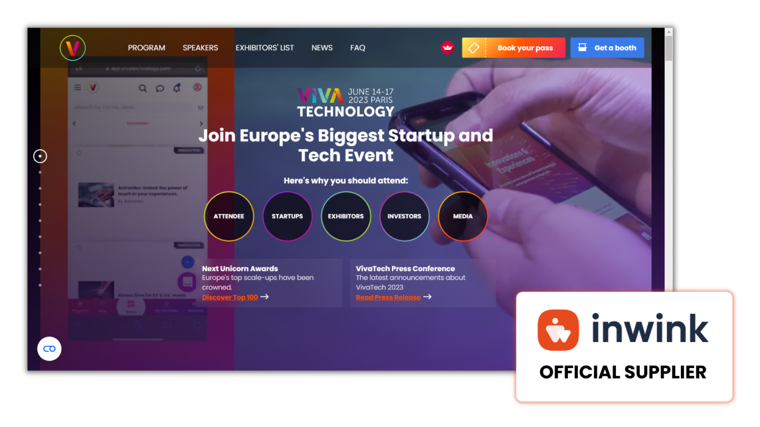 inwink renews its partnership with Viva Technology in 2023 - inwink