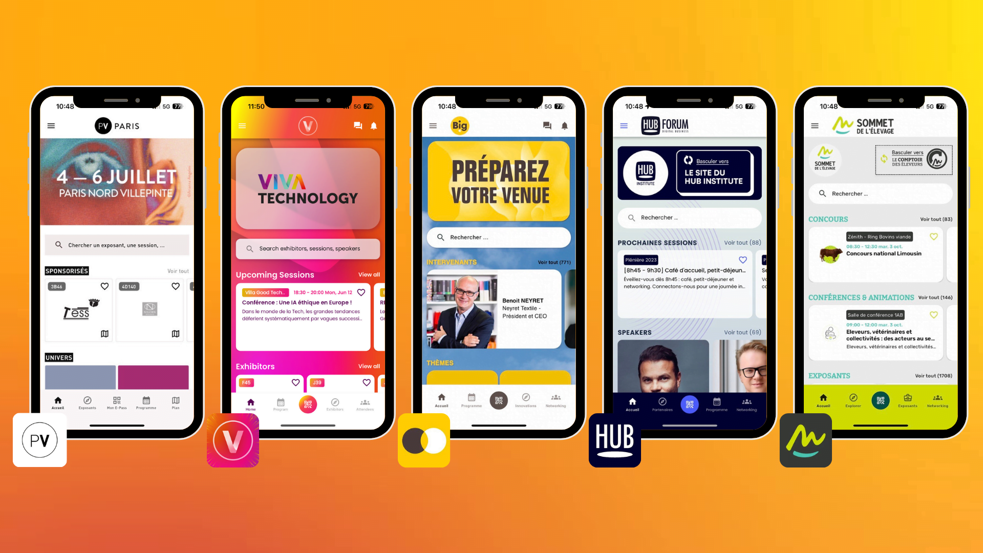 Application événementielle : inwink Mobile App